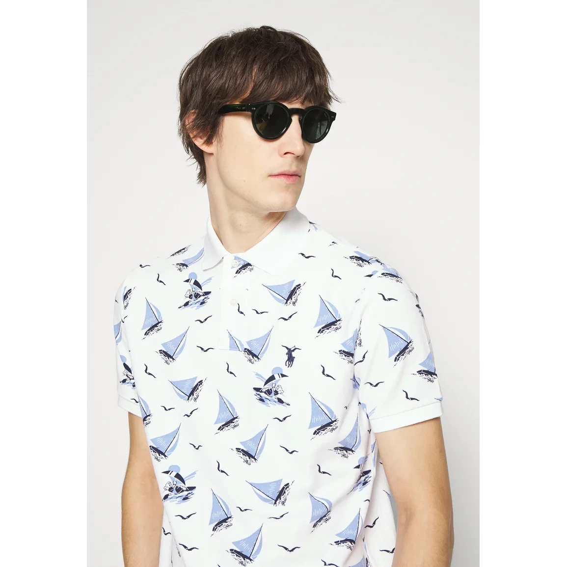 RALPH LAUREN SAILBOAT SKIPPER BEARWAIIAN MESH POLO SHIRT - Branded ...