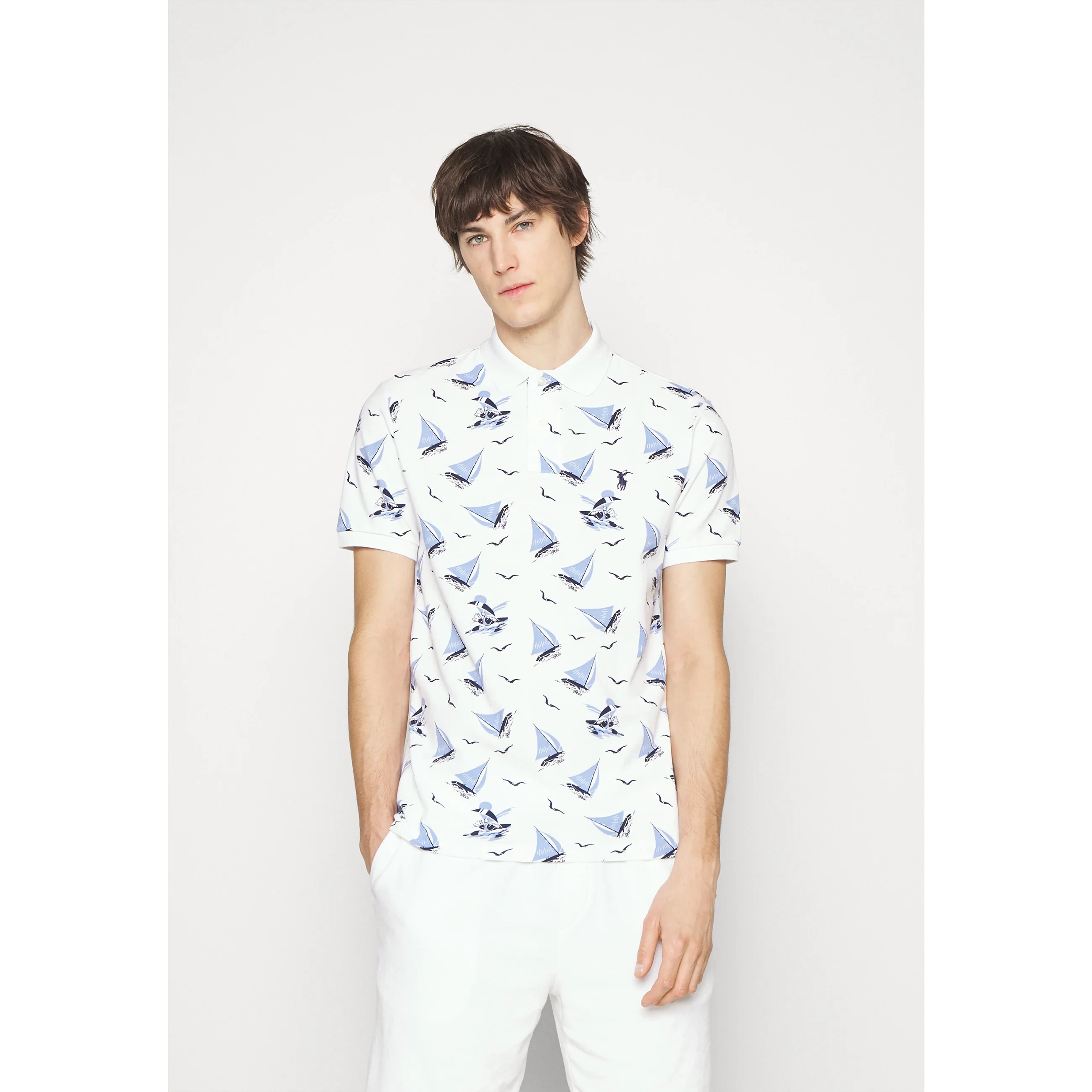 RALPH LAUREN SAILBOAT SKIPPER BEARWAIIAN MESH POLO SHIRT - Branded ...