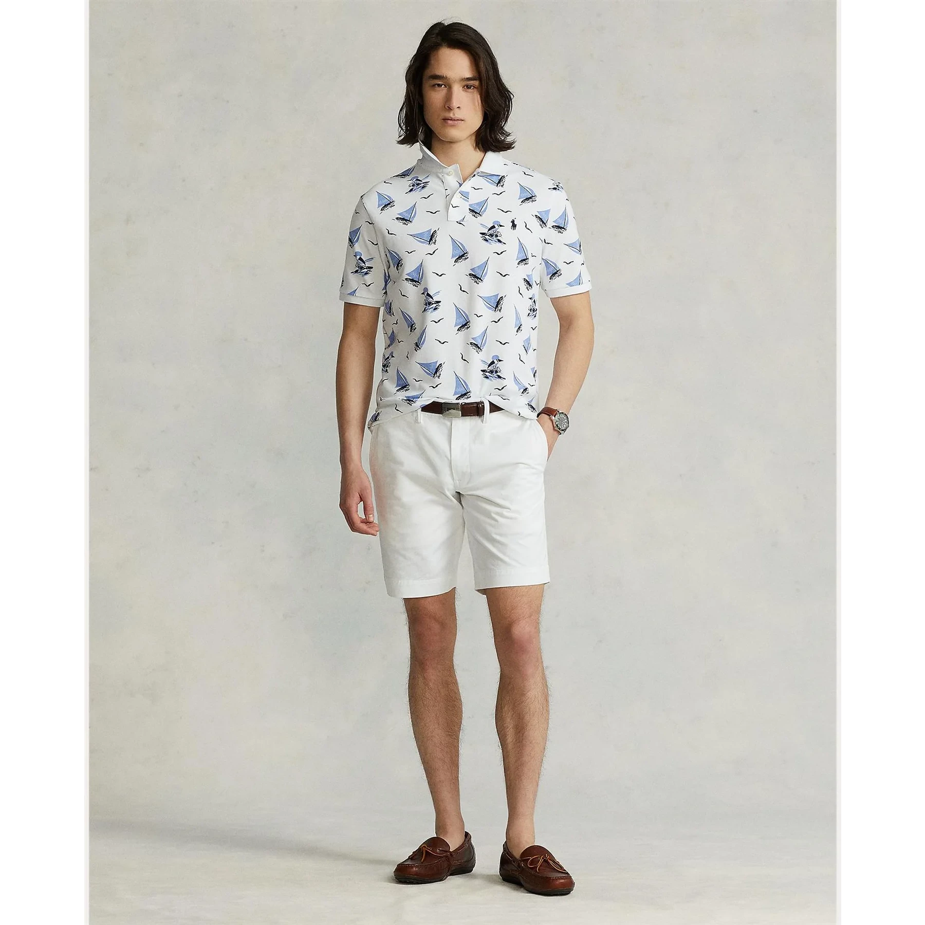 RALPH LAUREN SAILBOAT SKIPPER BEARWAIIAN MESH POLO SHIRT - Branded ...